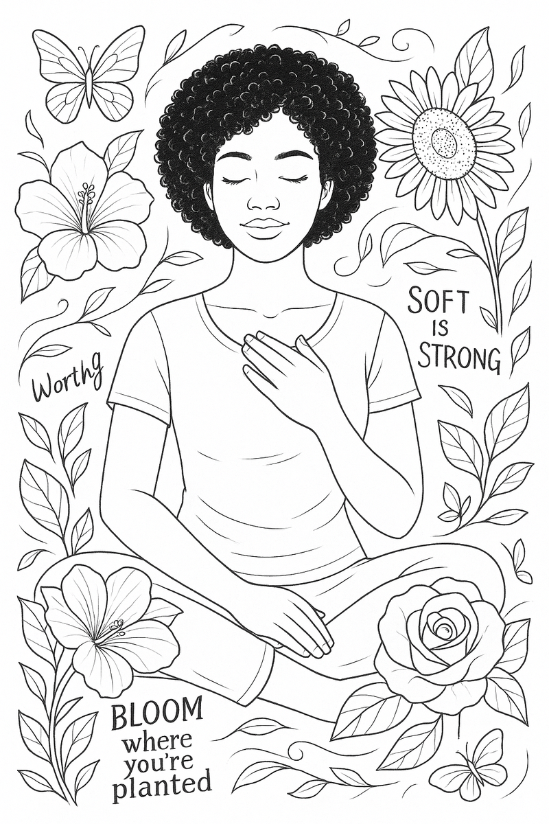 Worthy Coloring Page – Poppin' Print Customs