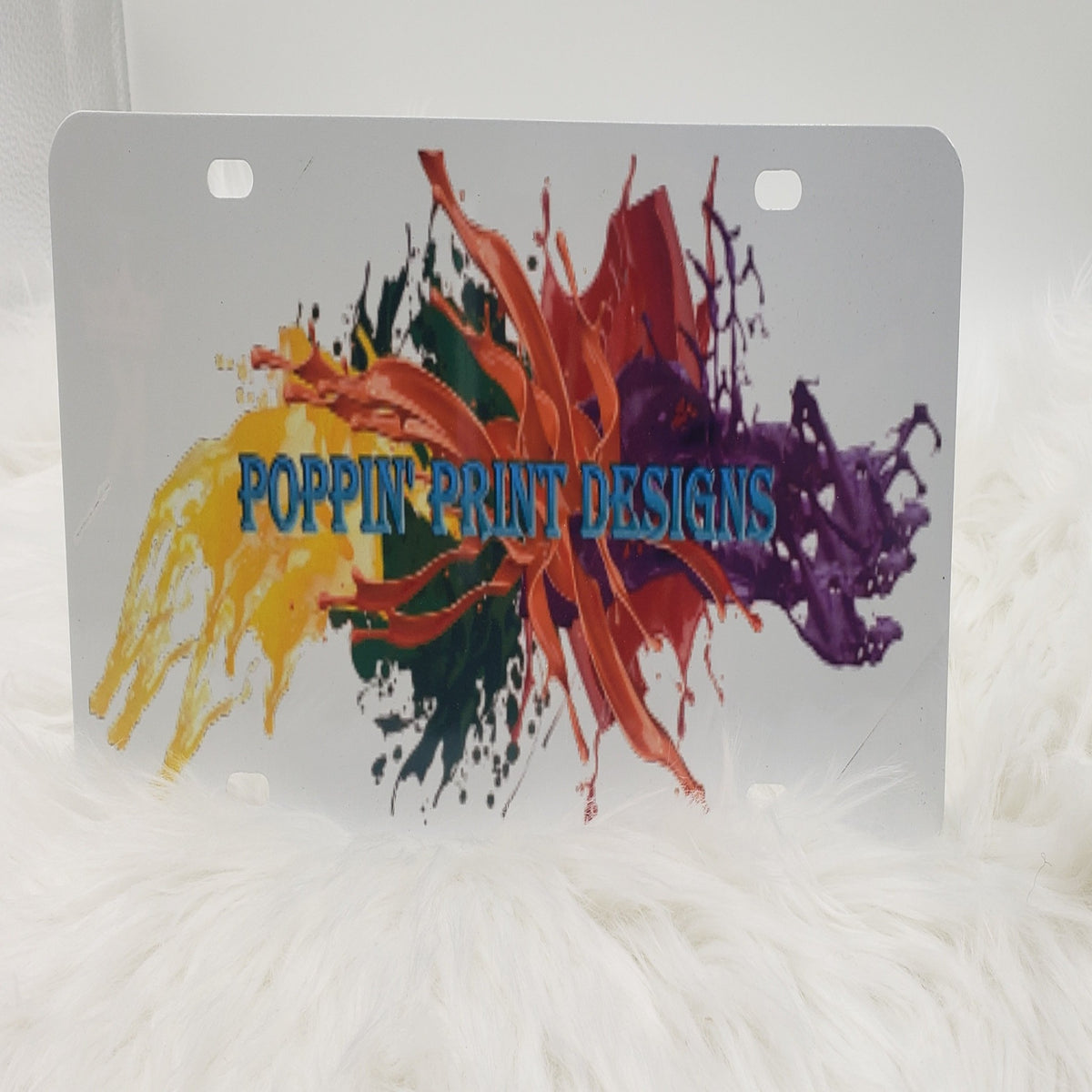 Custom License Plate – Poppin' Print Customs